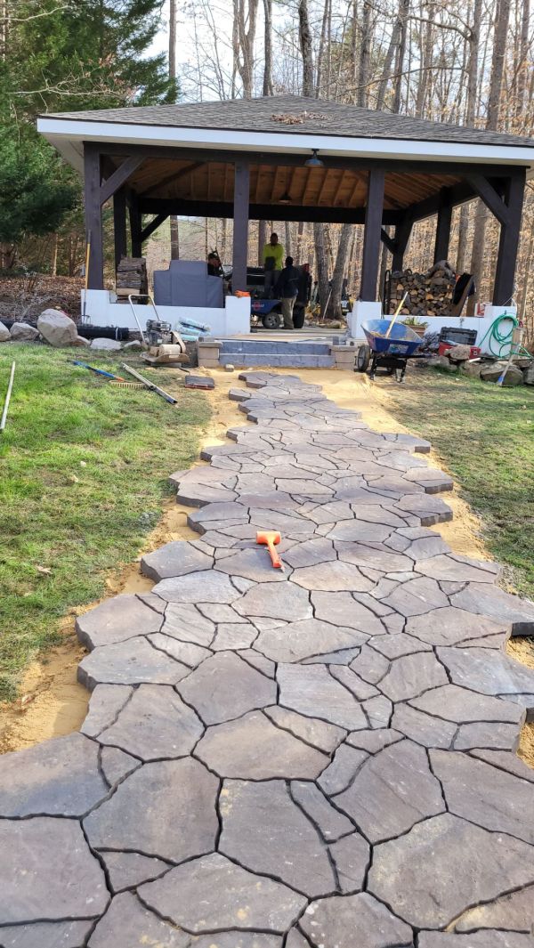 Stone Paver Walkway