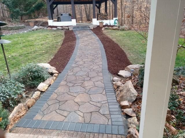 Stone Paver Walkway